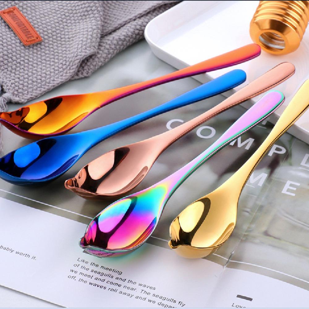 Cheap Stainless Steel Seasoning Spoon 304 Thick Nozzle Oil Spoon Coated ...