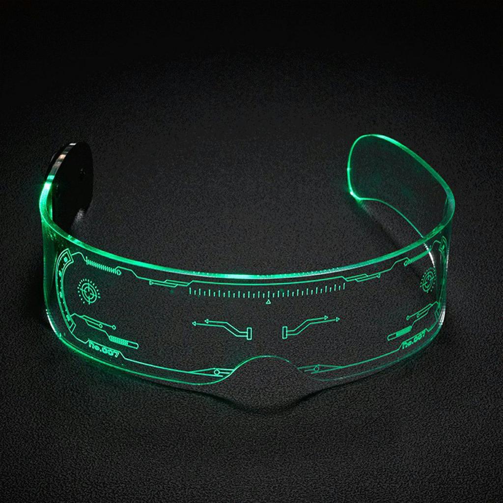Buy Electronic Digital LED Luminous Glasses Unique Vintage Punk Goggles ...