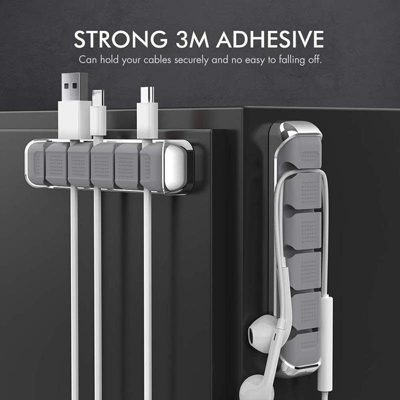 💰Kaufe Cable Clamp 5-Hole Position Cable Organizer Holder Desktop Cable ...