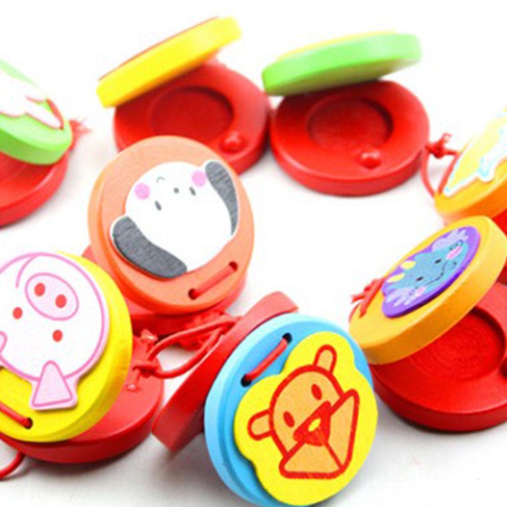 Animal Pattern Wooden Education Toy Percussion Instrument Clapper ...
