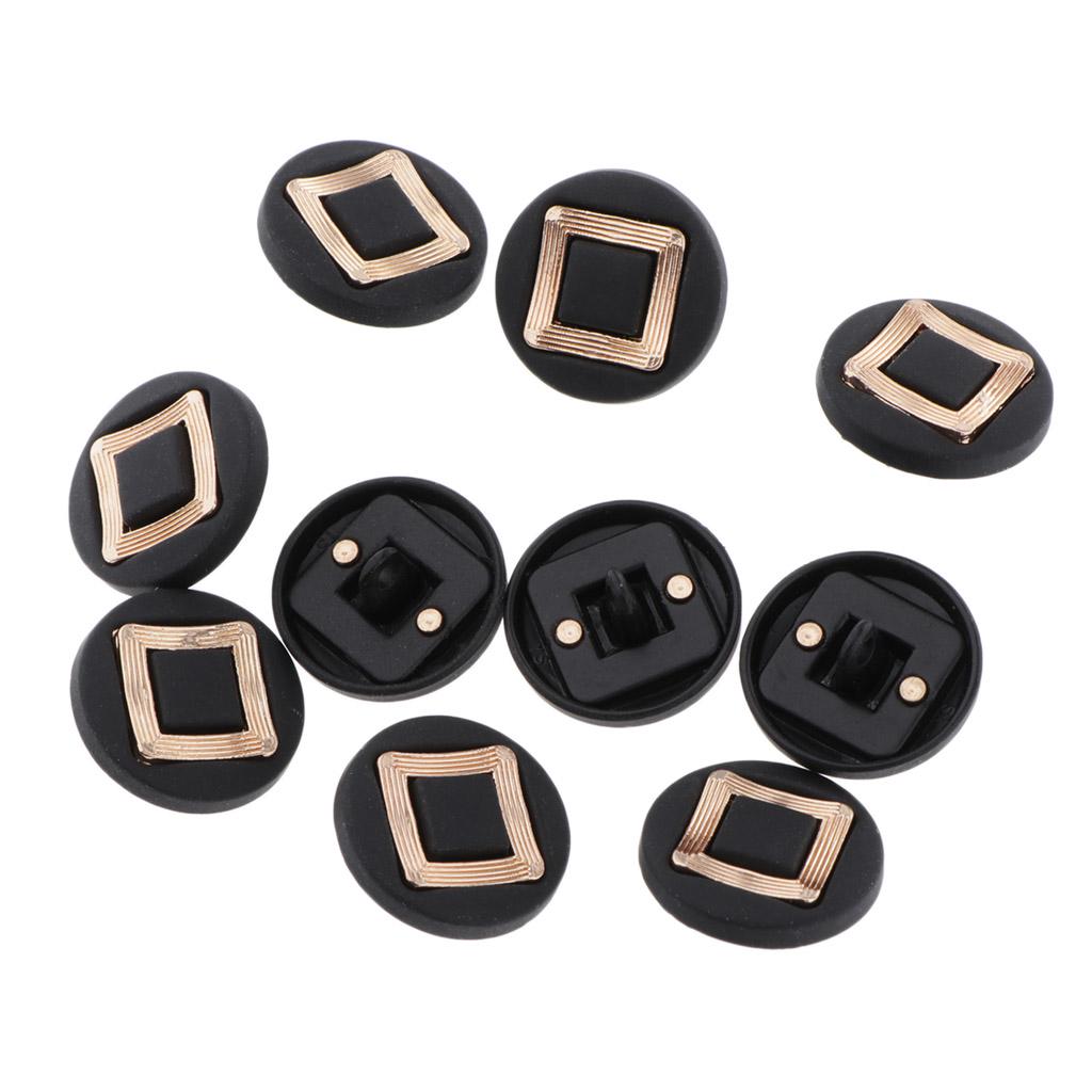 10x/Pack Square Shank Button Sewing Fastener 2x2cm Jeans 25x25x6mm ...