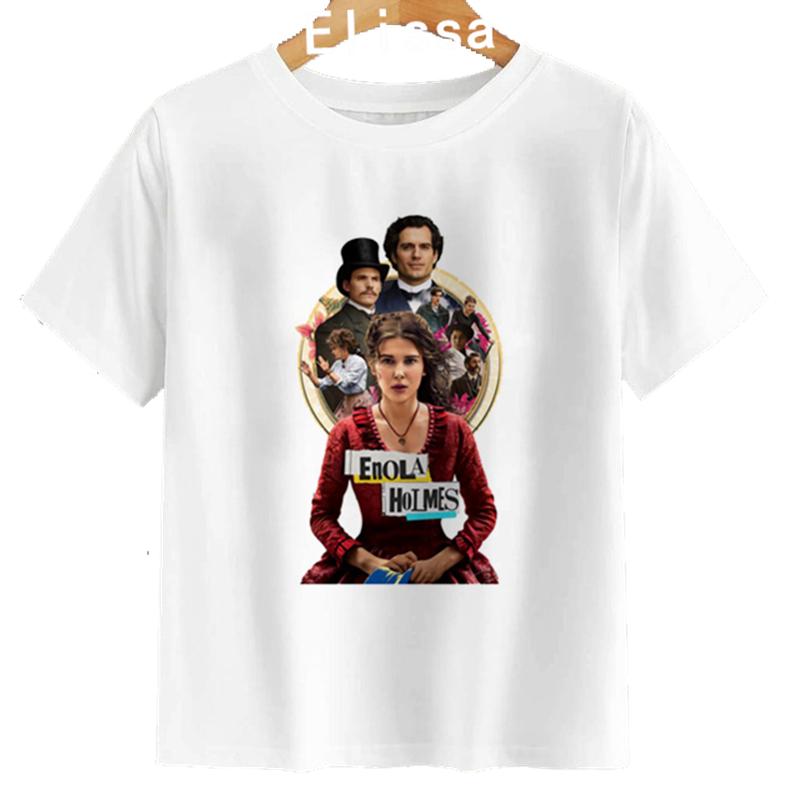 Buy Enola Holmes T Shirt Women 2020 Harajuku Streetwear Tees Clothes ...