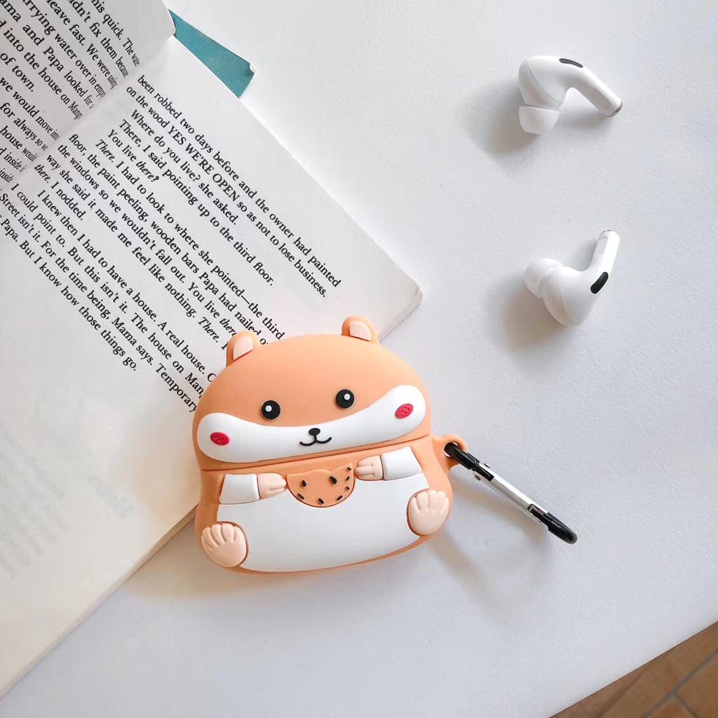 Buy Cute Cartoon Hamster Headset Protective Case for Airpods Airpods ...