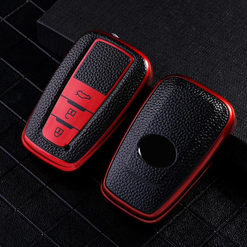 Buy 2020 Leather TPU Car Key Cover Case Covers Protect For Toyota Prius ...