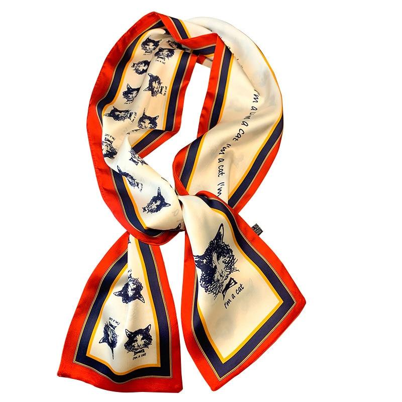 Buy Brand 2020 New Arrival Neck Scarf Women Silk Hair Small Foulard ...