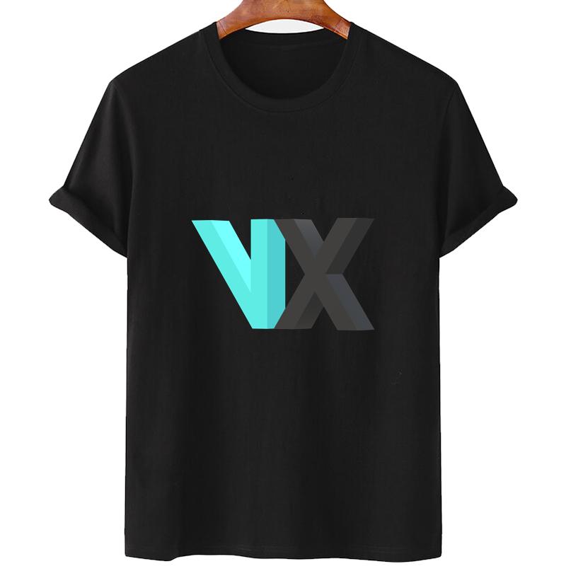 Buy Vex Season 1 Printed Black Cotton Top Knitted T-Shirt Plus Size ...