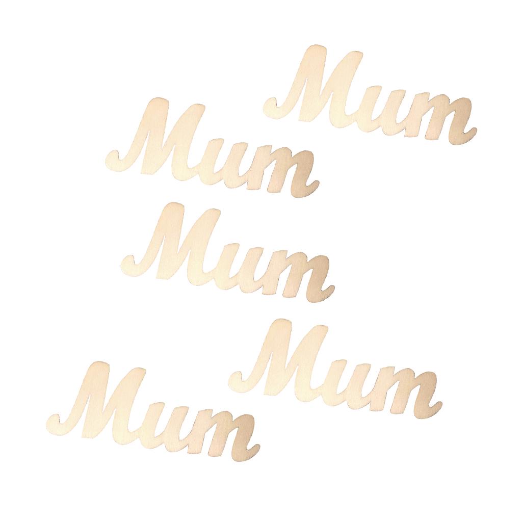 Buy Mum Sign Wood Letters Wooden Plaque Wall Hangings Words Home Decor ...