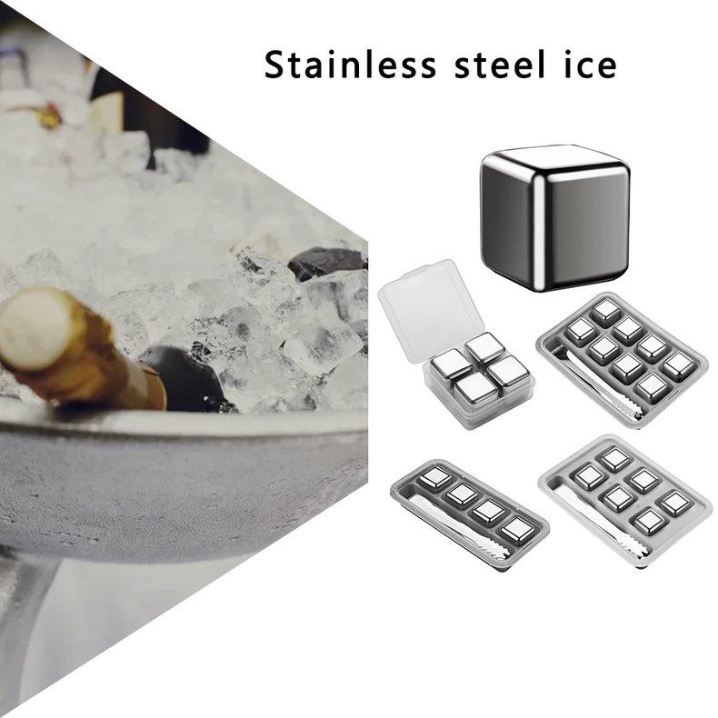 Buy BJ 304 Stainless Steel Ice Cube Ice Tartar Frozen Beverage Metal ...