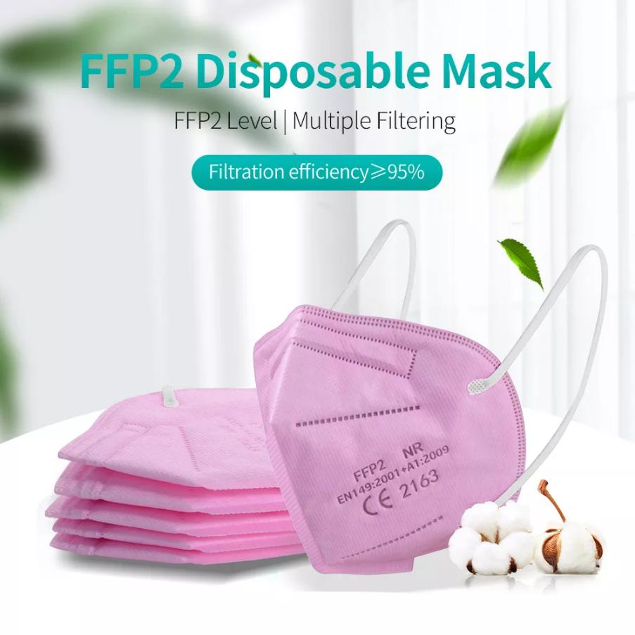 Buy 5 Layer CE KN95 FPP2 Approved hygienic Protective Mouth Face ...