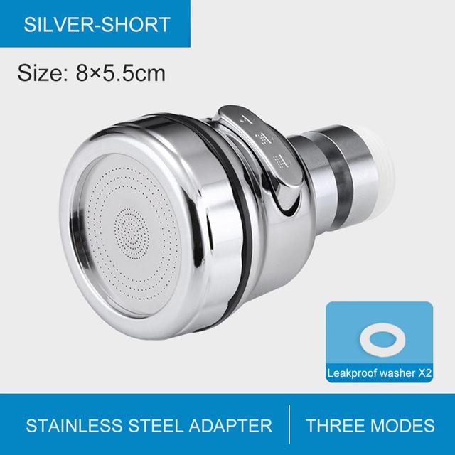 360 Rotating Kitchen Faucet Extender High Pressure Faucet Aerator Water ...