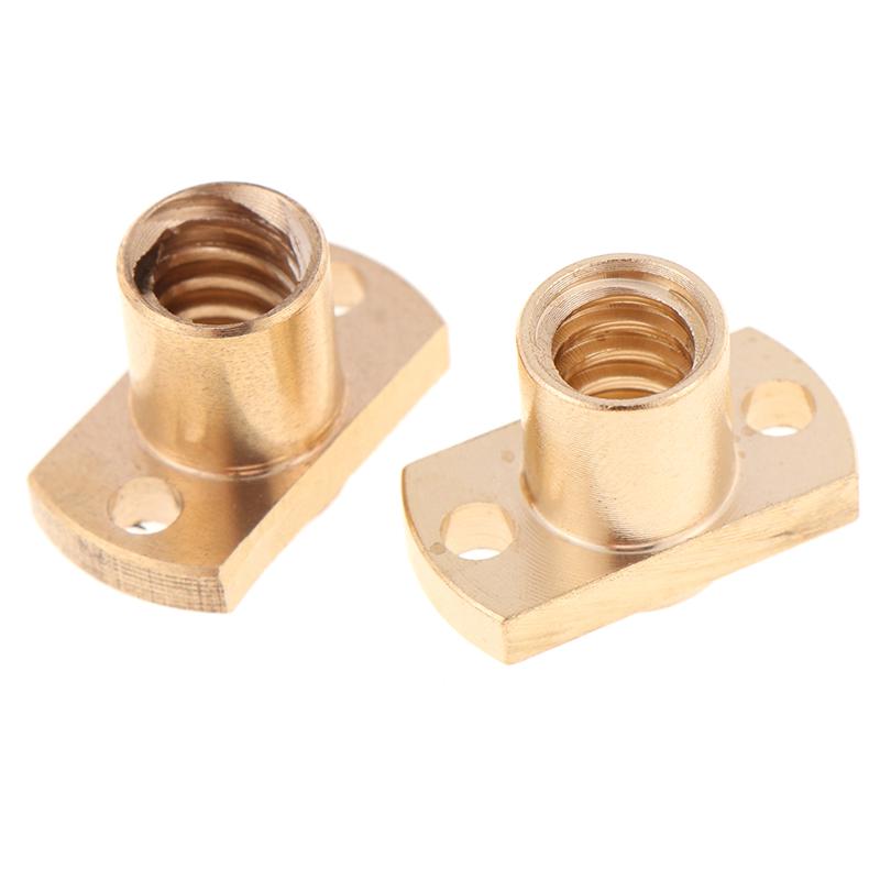 Buy T8 Nut H Flange Copper Nut For T8 Lead Screw Pitch 2Mm Lead 2Mm/8Mm ...