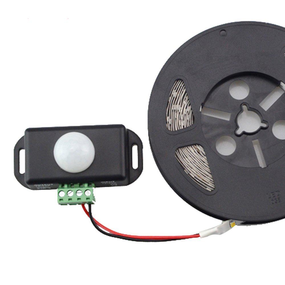 Buy Automatic DC 12V-24V 8A Infrared PIR Motion Sensor Switch For LED ...