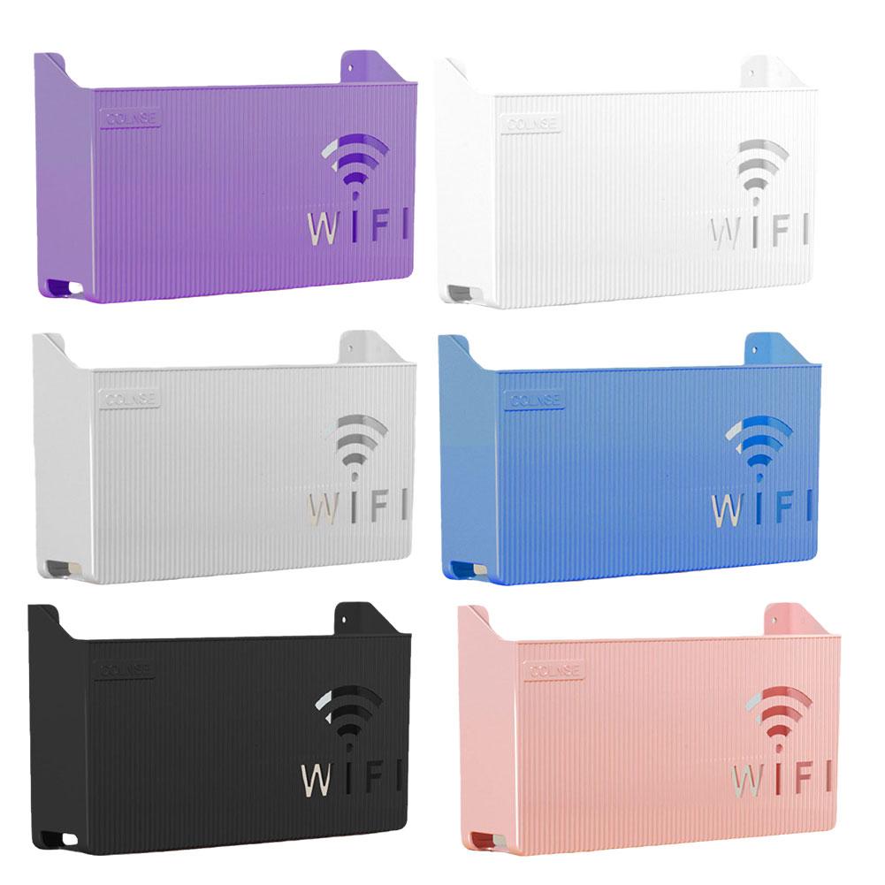 1PC Wall Hanging Wireless Wifi Router Shelf Storage Organizer Box Decor ...
