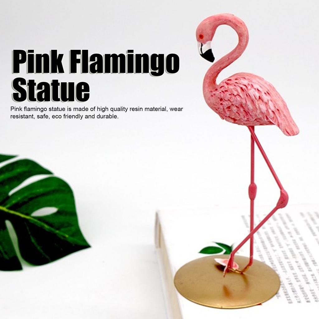 Cheap Pink Flamingo Statue Ornaments Resin Figurine Home Decoration ...