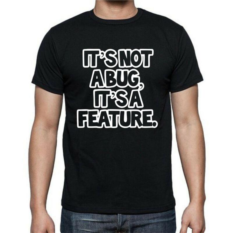Cheap Its Not A Bug Its A Feature Computer Shirt Men Summer Casual Short Sleeve Men Tshirt ...