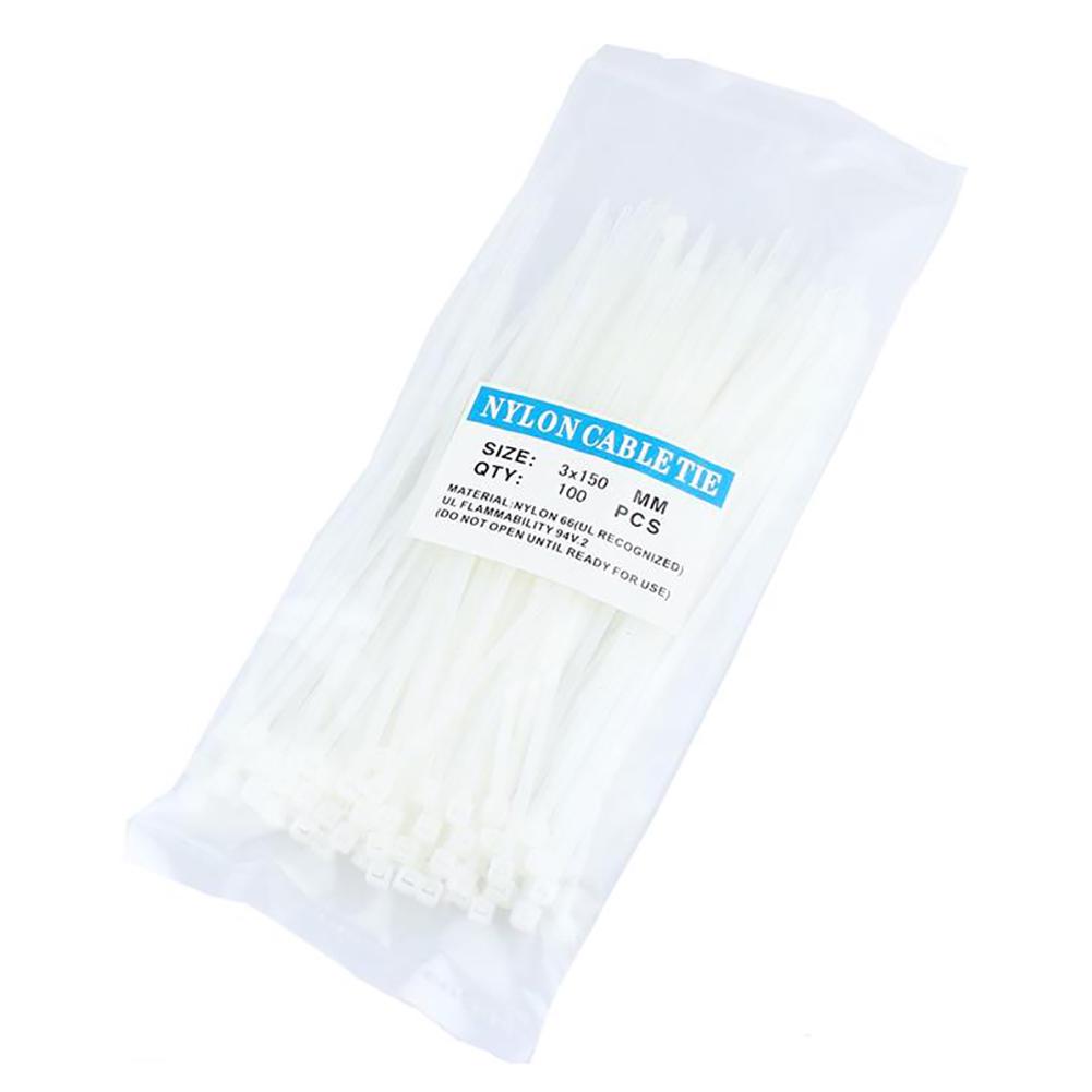 Buy W&W Store 100Pcs 150mm Cable Ties Durable Self-Locking Fireproof ...