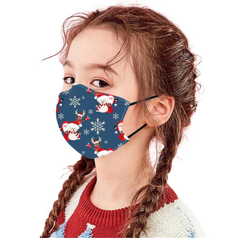Merry Christmas Santa Claus Christmas Tree Printed Mouth Mask for ...