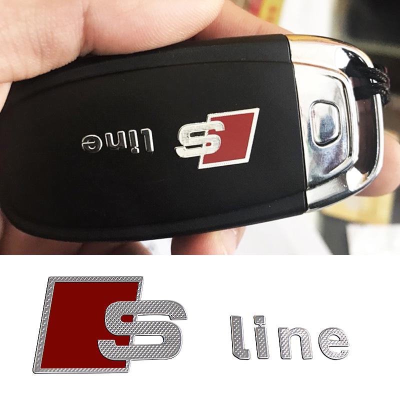 Buy 1pcs S Line Stickers Metal Door Window Emblem 3D Decorate Sline ...
