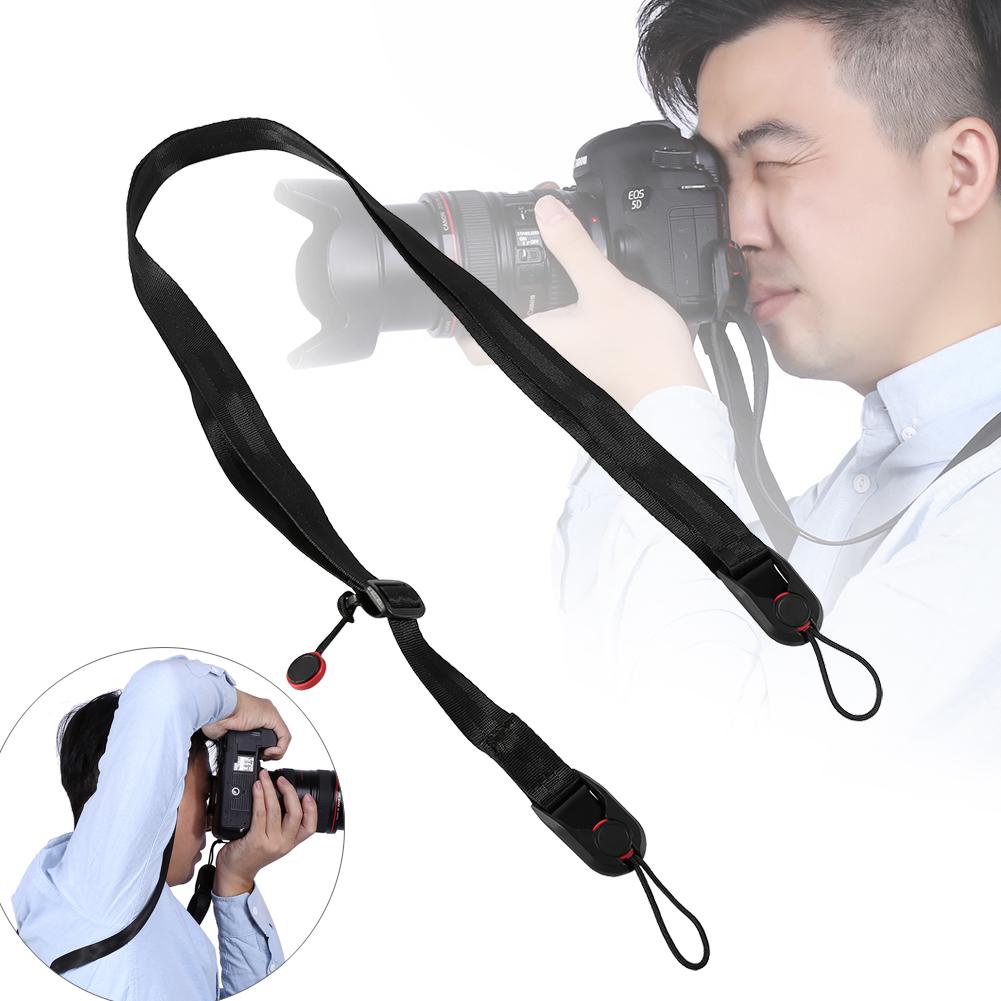 Buy Black Adjustable Camera Shoulder Strap Sling With Quick Release ...