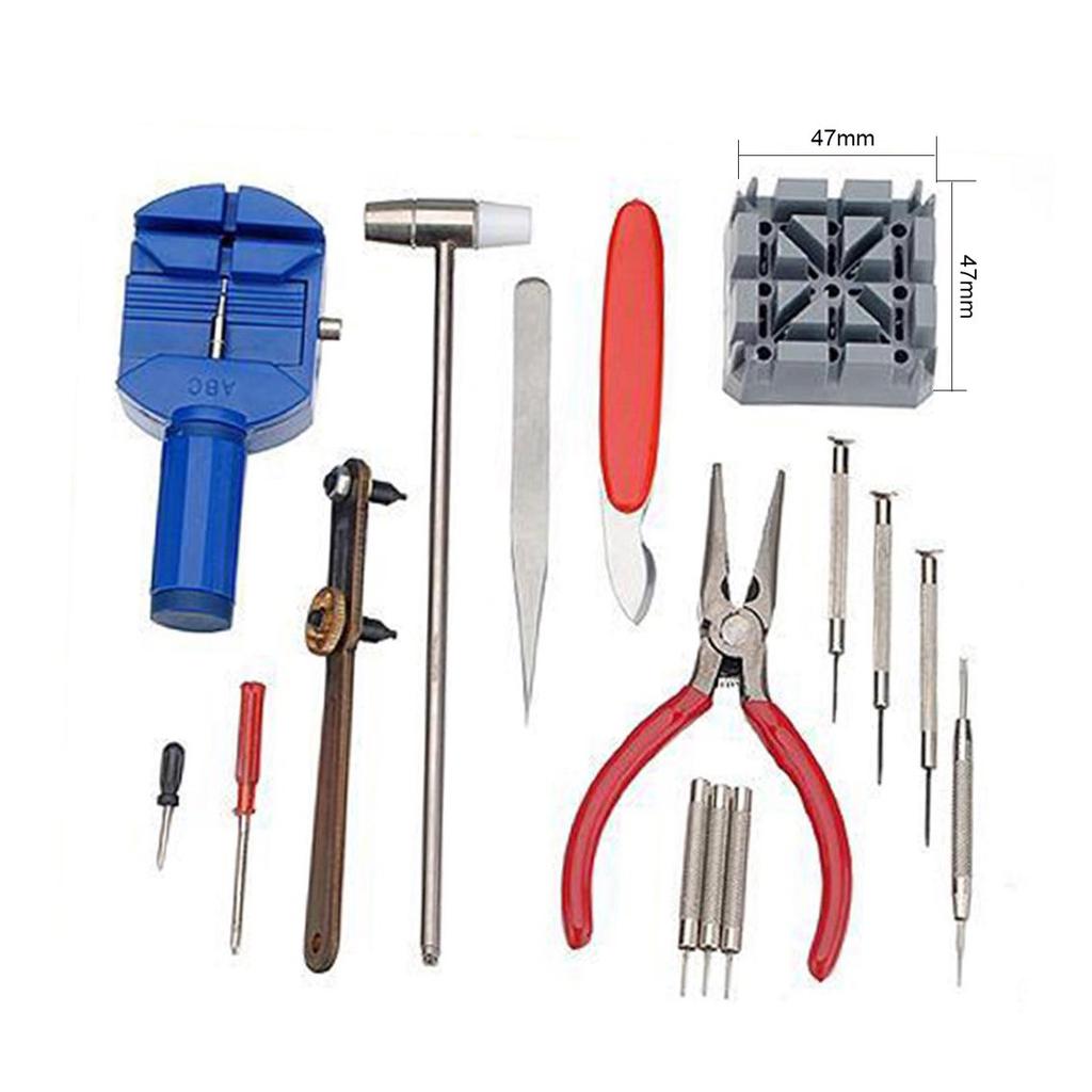 11PCS/16PCS Professional Watch Repair Tool Kit Watch Band Holder Case ...