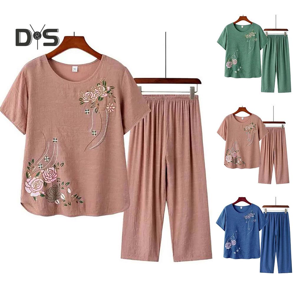 Cumpără Fancy Moda Femei cu maneca scurta T-shirt Top Pantaloni de top ...