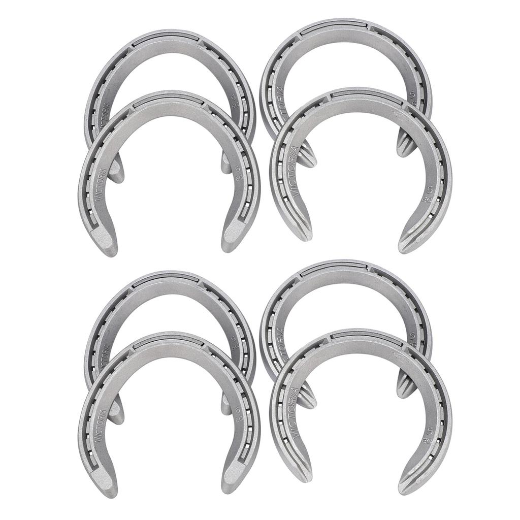 Buy 8Pcs 5 Horse Equipment Aluminum Alloy Horseshoes 2 Front + 2 Rear ...