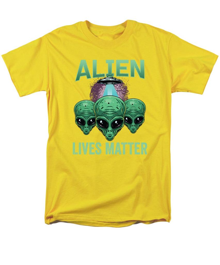 Buy Men Premium Cotton alien lives matter Print Tees Funny Harajuku ...