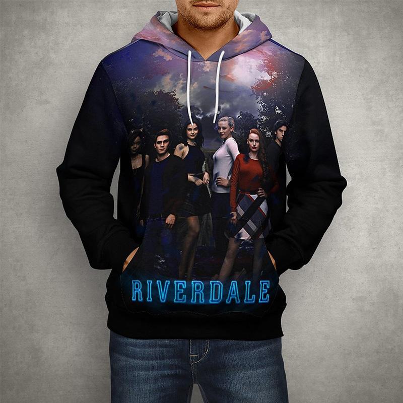 Buy Riverdale 3D Print Pullover Fashion Long Sleeves Streetwear 2022 ...