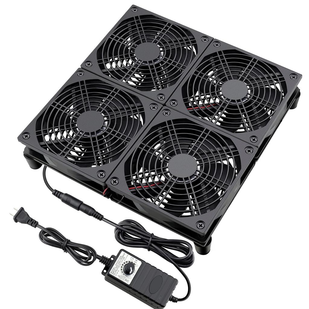 Cheap GDSTIME 4x120mm x 25mm 24cm Quadruple DC 12V Cooling Fan ...