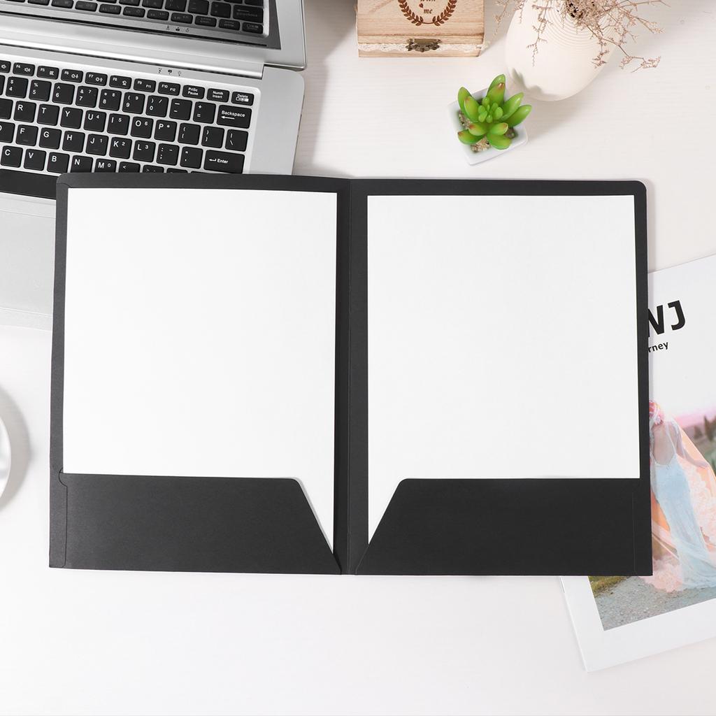 Buy TOYMYTOY 12PCS A4 2Pockets Kraft Paper File Folder Card Holder ...