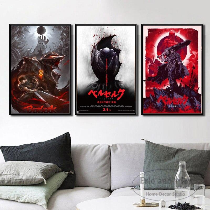 Cheap Berserk Japan Anime Posters And Prints Canvas Painting Wall ...