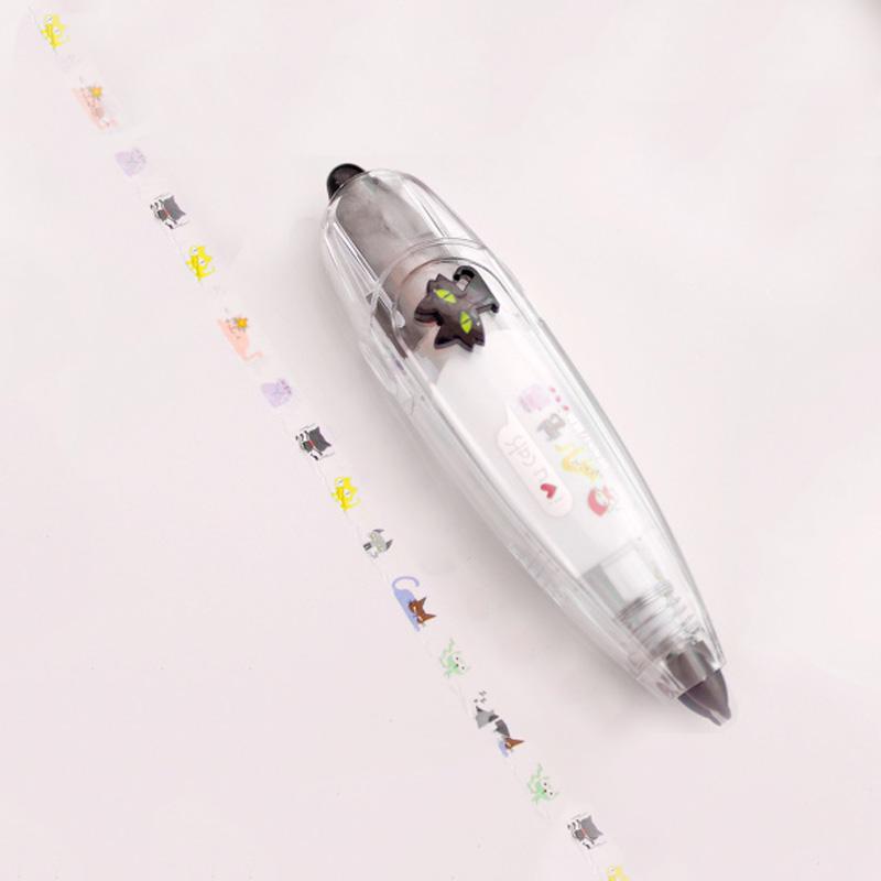 Cartoon Stickers for Kids Pvs Sticker Correction Tape Pen Sticker Pen ...
