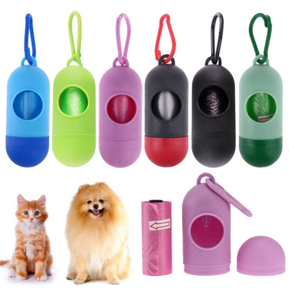 Buy Portable Pill Shape Dog Poop Bags Dispenser Shit Poop Bag Hold ...