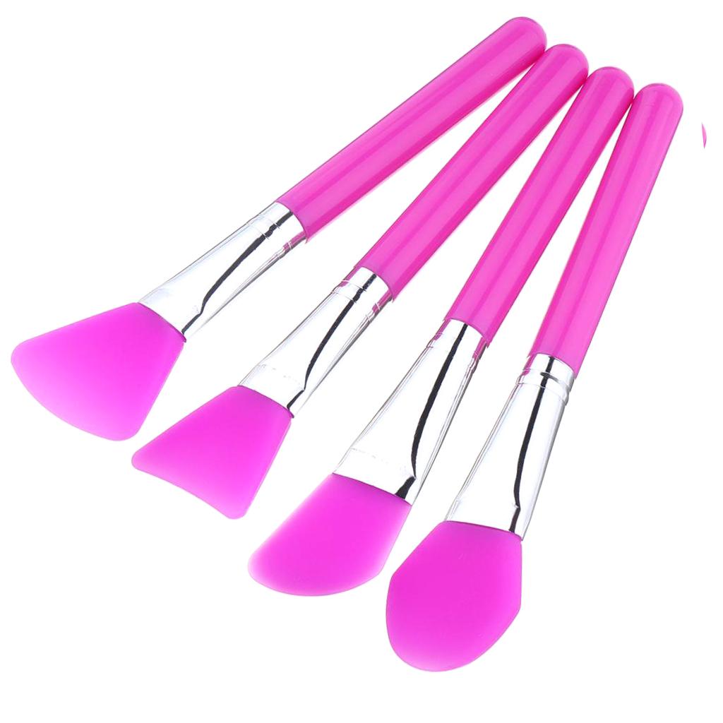 Buy 4x Silicone Soft Face Mask Brushes Mud Mask/Body Lotion Applicators ...