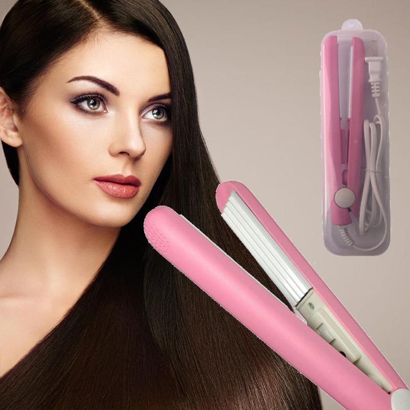 Buy Multi-function Mini Electric Splint Hair Curler Straight Dual Use ...