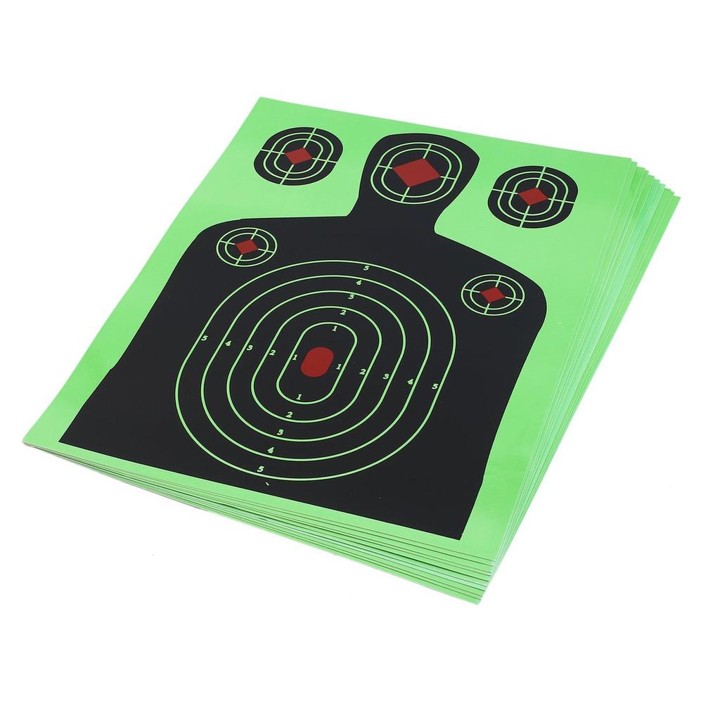 CCVV Shooting Targets Reactive Splatter Gun Rifle Shots Paper Target ...