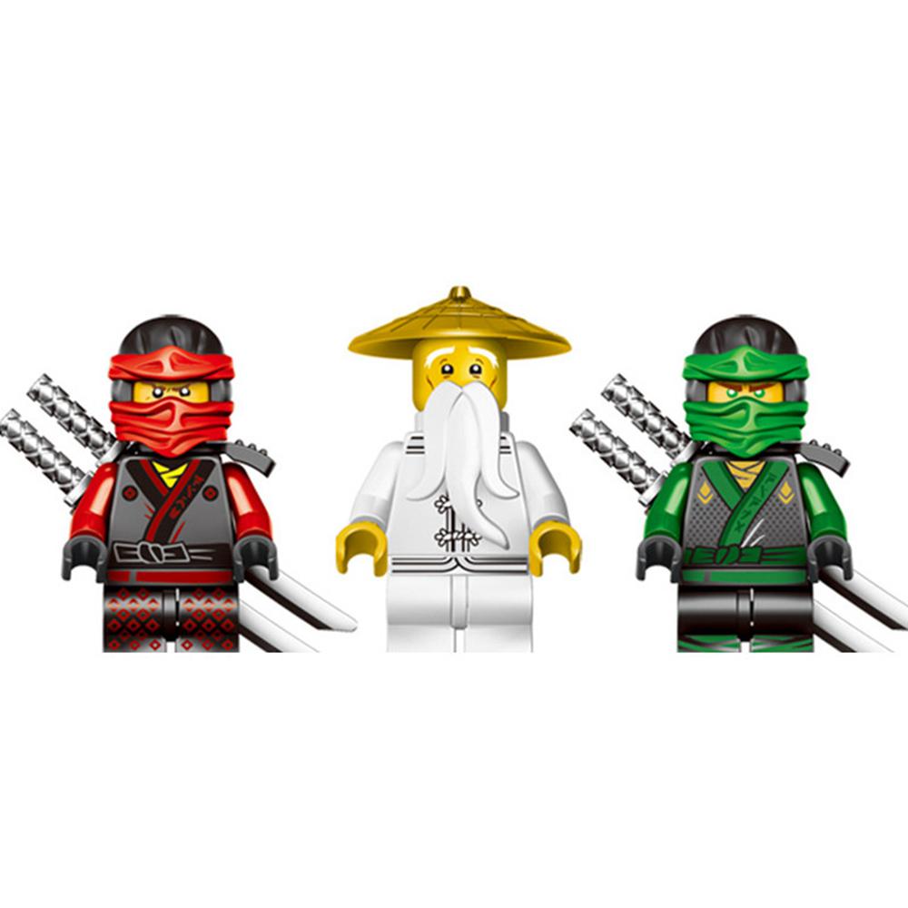 750pcs Golden Mecha Ninjaed Flying Fire Dragon Gold Edition Phantom ...