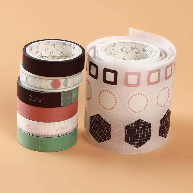 Buy Home Supplies 7pcs/set Tape Set Paper Stickers Scrapbooking ...