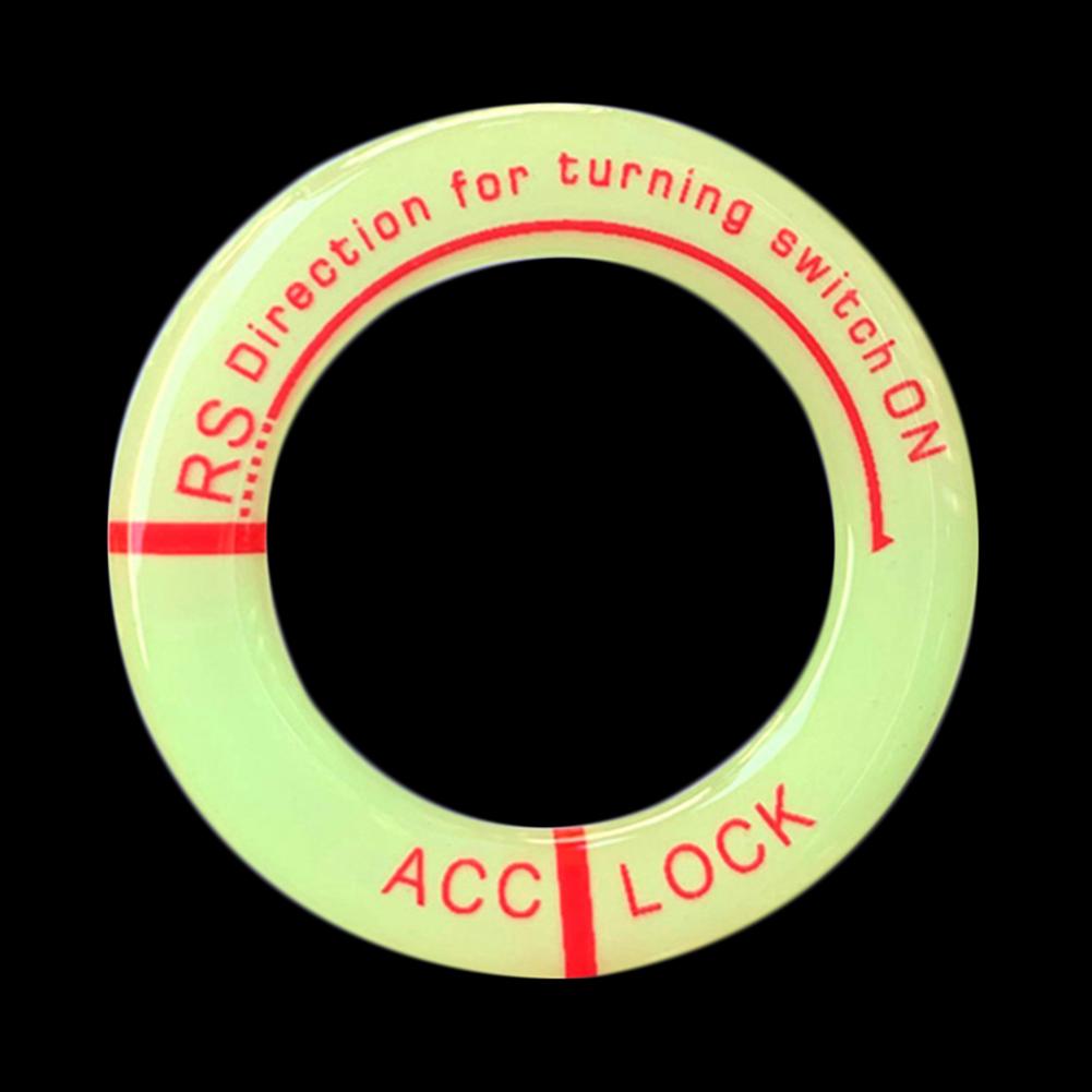 Buy Sticker 5Pcs Fluorescent Letter Ignition Lock Cover Engine Keyhole ...