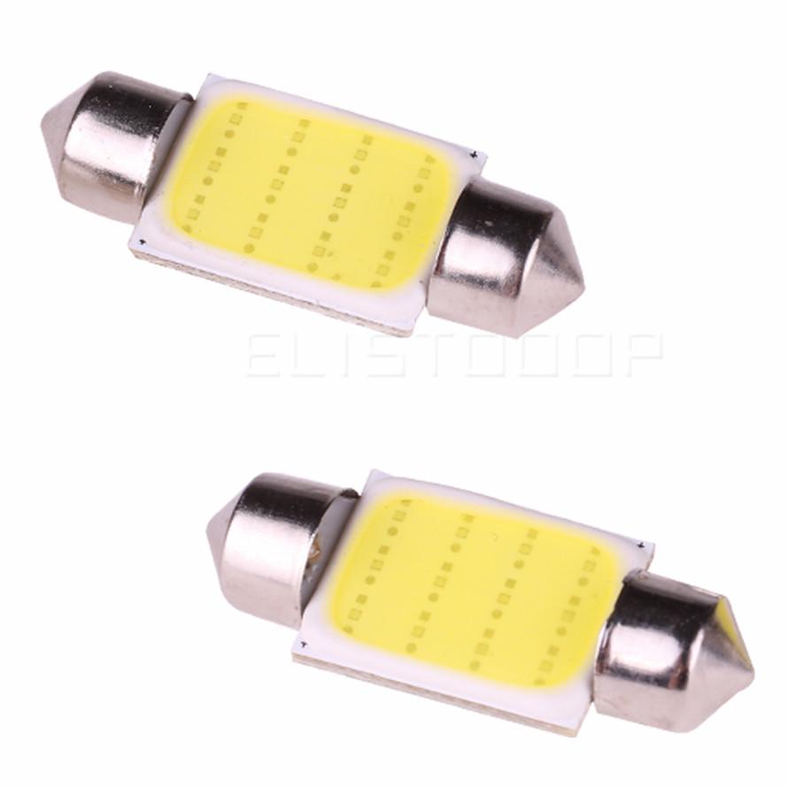 Buy 2piece 31mm 36mm 39mm 41mm 12 Chips COB LED Bulb C5W C10W Car Dome ...