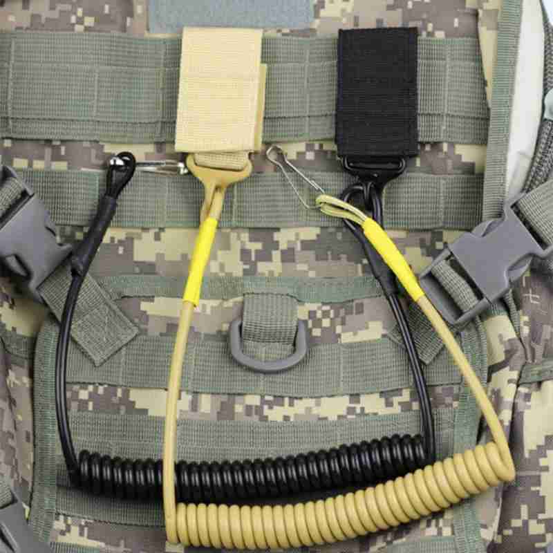 Coil sling rope lanyard Molle elastic tool belt backpack military ...