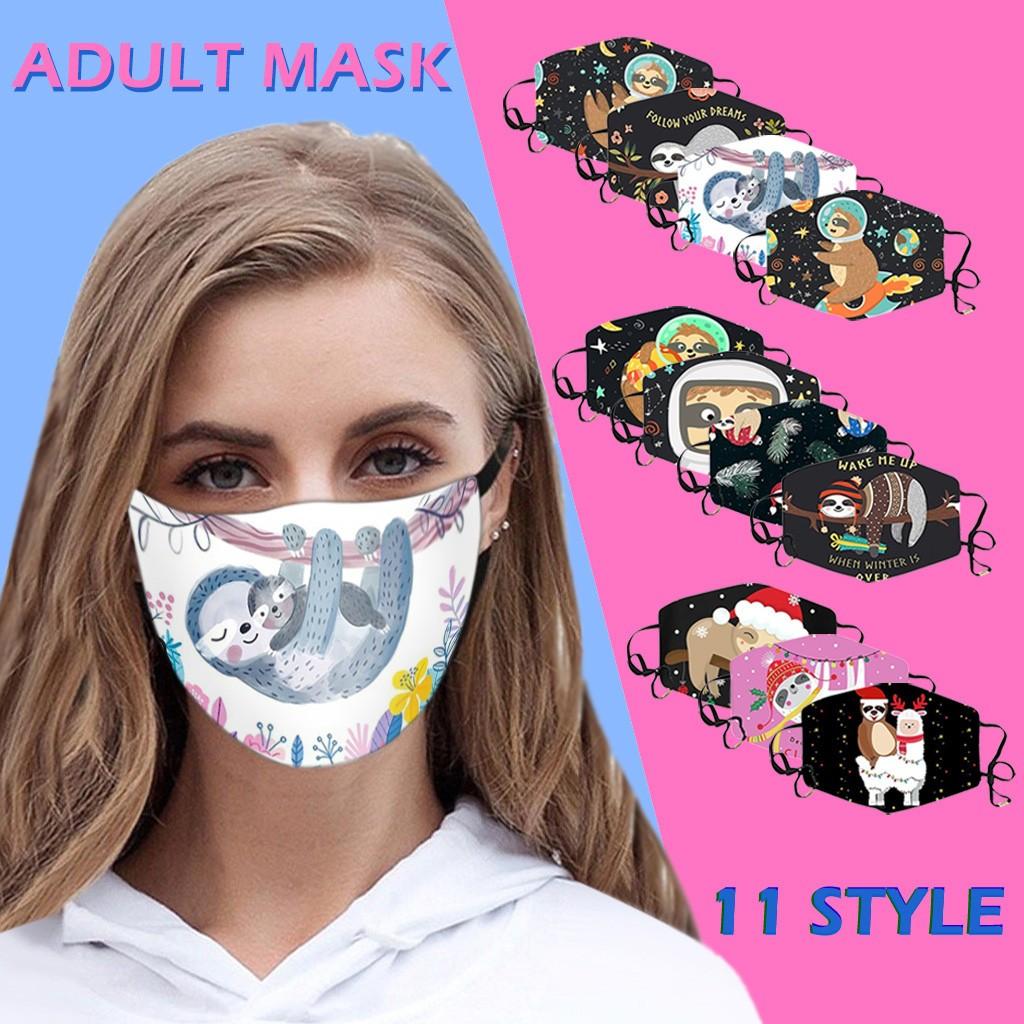 Buy 11PCS Adult Funny Printed Dust-Proof And Breathable Cotton Mask ...