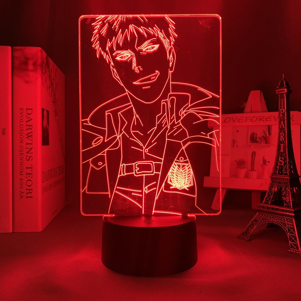 Home & Living Attack on Titan Jean Kirstein 3D Light AOT LED Lamp Anime ...