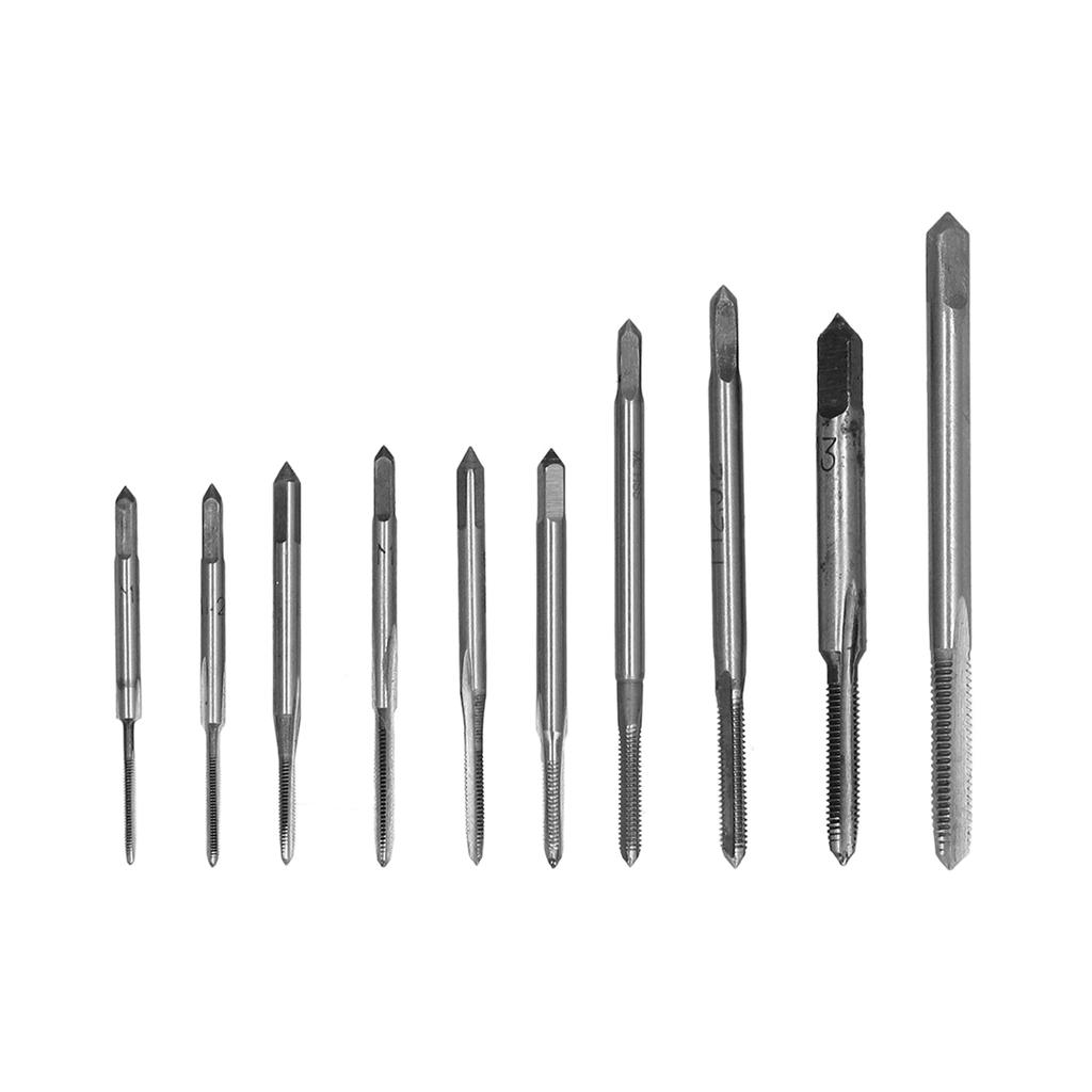 Buy 10Pcs Micro Taps High Speed Steel Mini Thread Machine Tap Sets for ...
