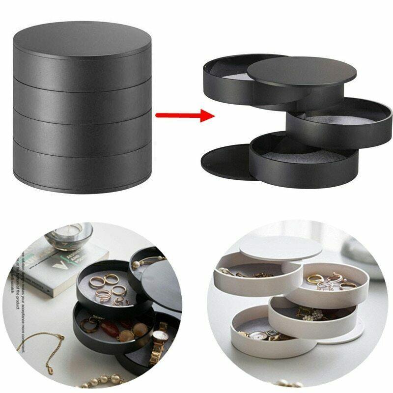 Multilayer Advanced Rotating Plastic Jewelry Box uygun fiyatlı satın ...