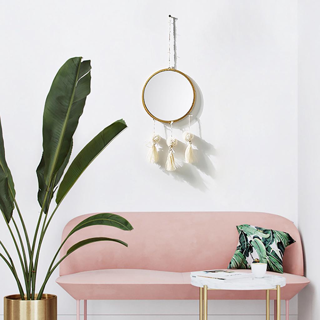 Buy 1 Pc Tassel Mirror Prime Durable Wall Hanging Mirror Tassel Mirror ...