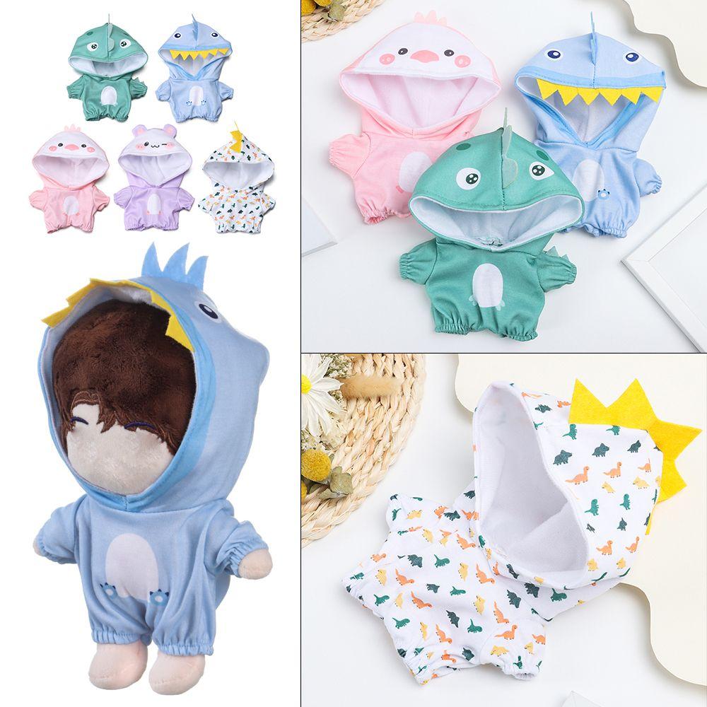 Stuffed Cartoon Animal Kids Toy Miniature Jumpsuit Cute Hoodies One ...