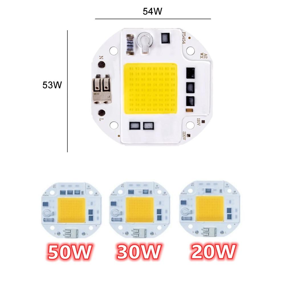 Cheap LED COB Chip 20W 30W 50W High Power COB LED Chip 110V 220V white warm white Full Spectrum ...