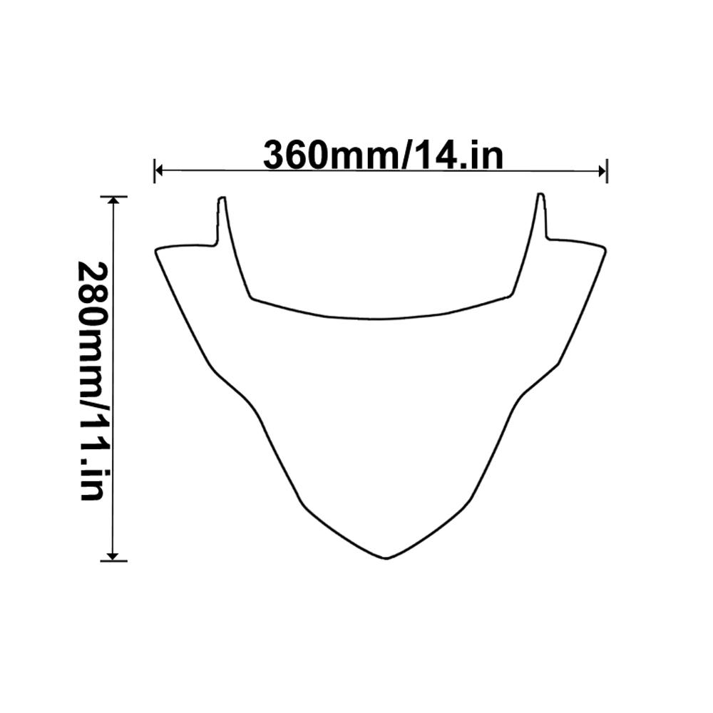 Buy REALZION Front Nose Cone Fairing Wheel Fender Beak Extension Cover ...