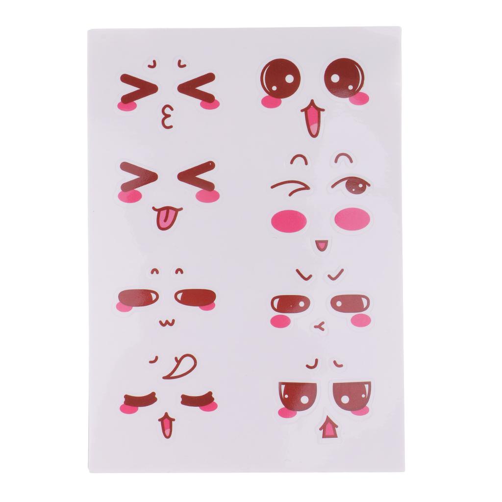 Buy 10 Sheets Expression Emoticon Adhesive Stickers for Kids ...